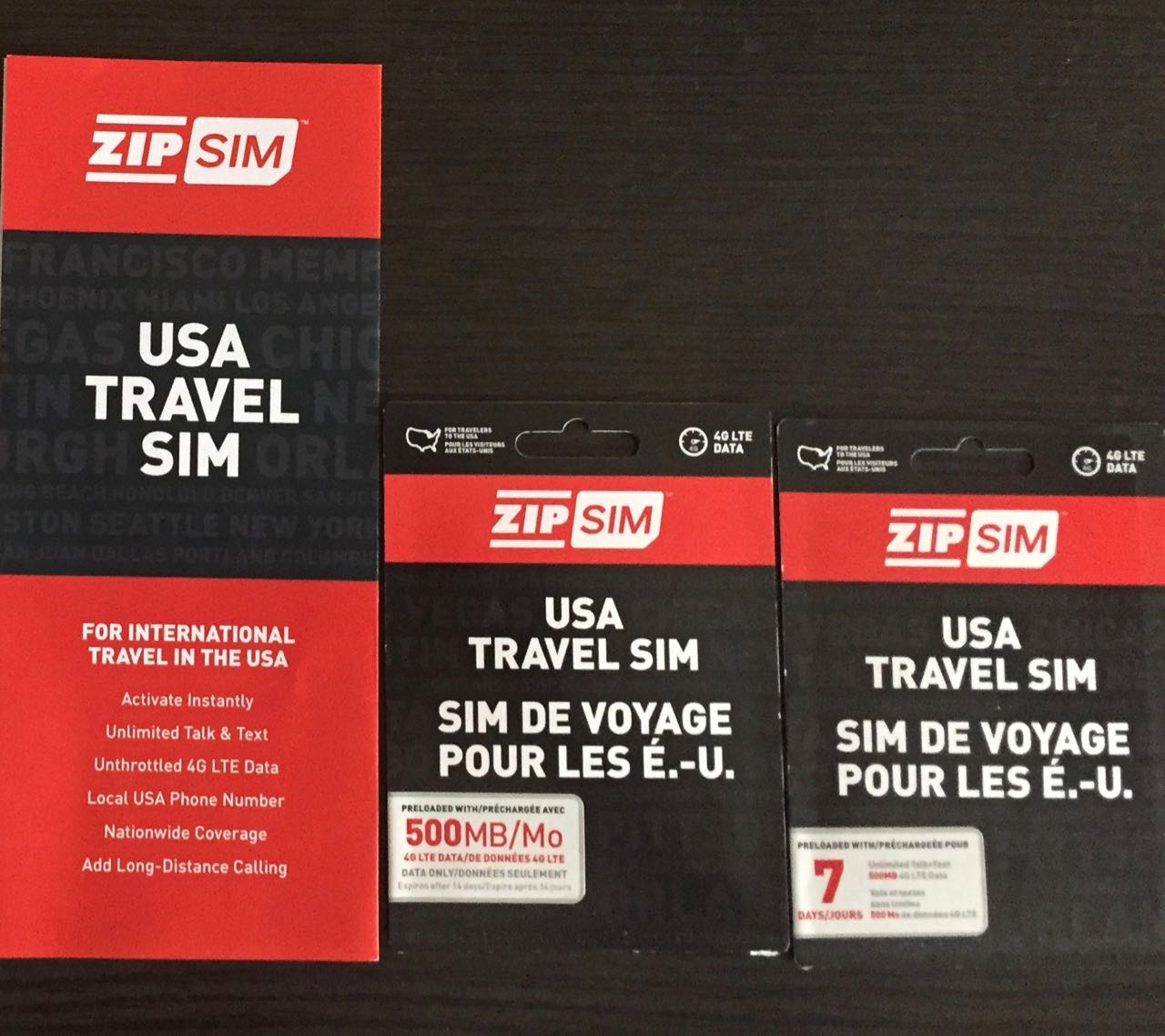 » ZIP SIM – na krátké cesty do USA